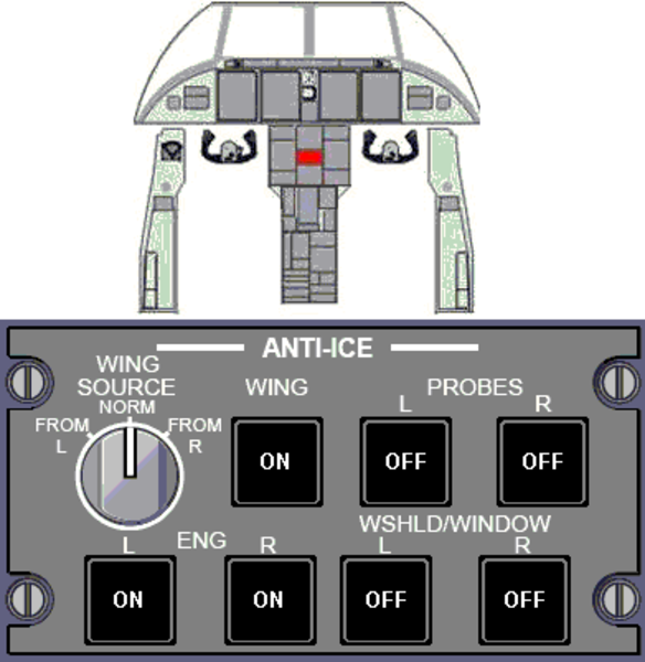 WING ANTI-ICE ON